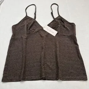 Linea Donatella | Tops | Linea Donatella Tank Top Copper Metallic ...